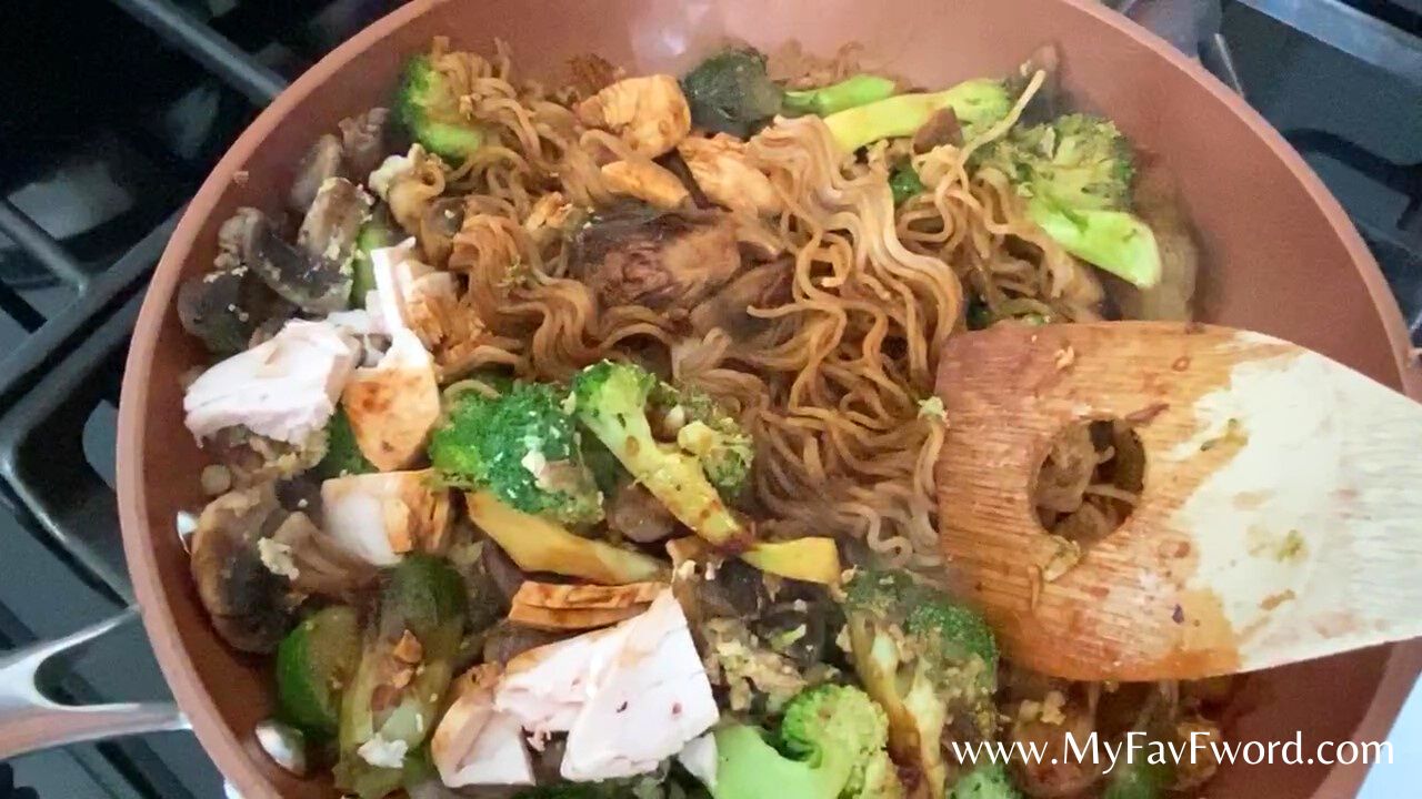 Healthy Ramen Stir Fry - Leftovers Recipe - My Favorite F Word