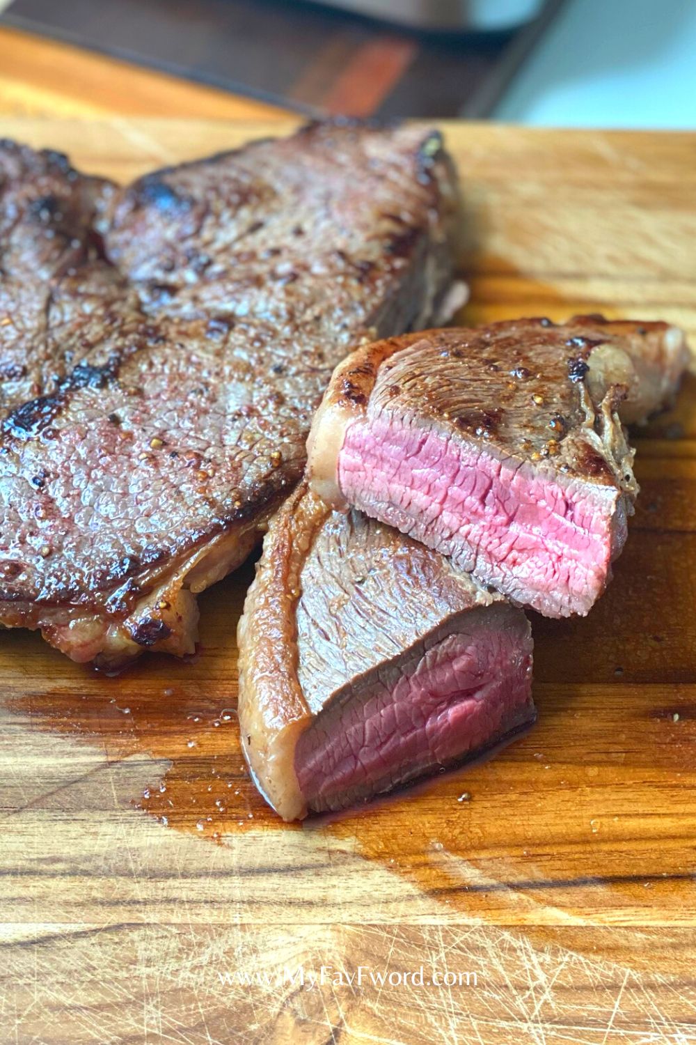 How to cook steak in a pan without butter or oil - My Favorite F Word